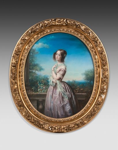 Felix-François Genaille | Portrait de M. Douglas et sa fille (1852 ...