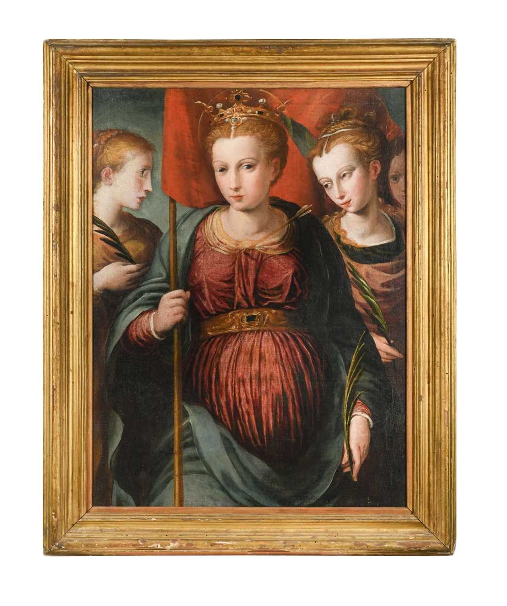 Giulio Campi | St Ursula and her maidens | MutualArt