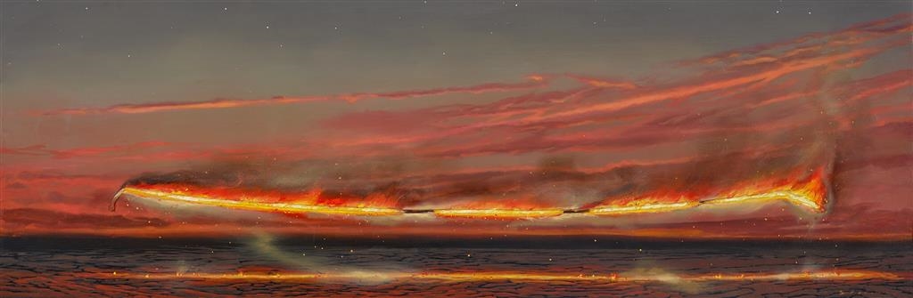Tim Storrier | Dusk Fire Line | MutualArt