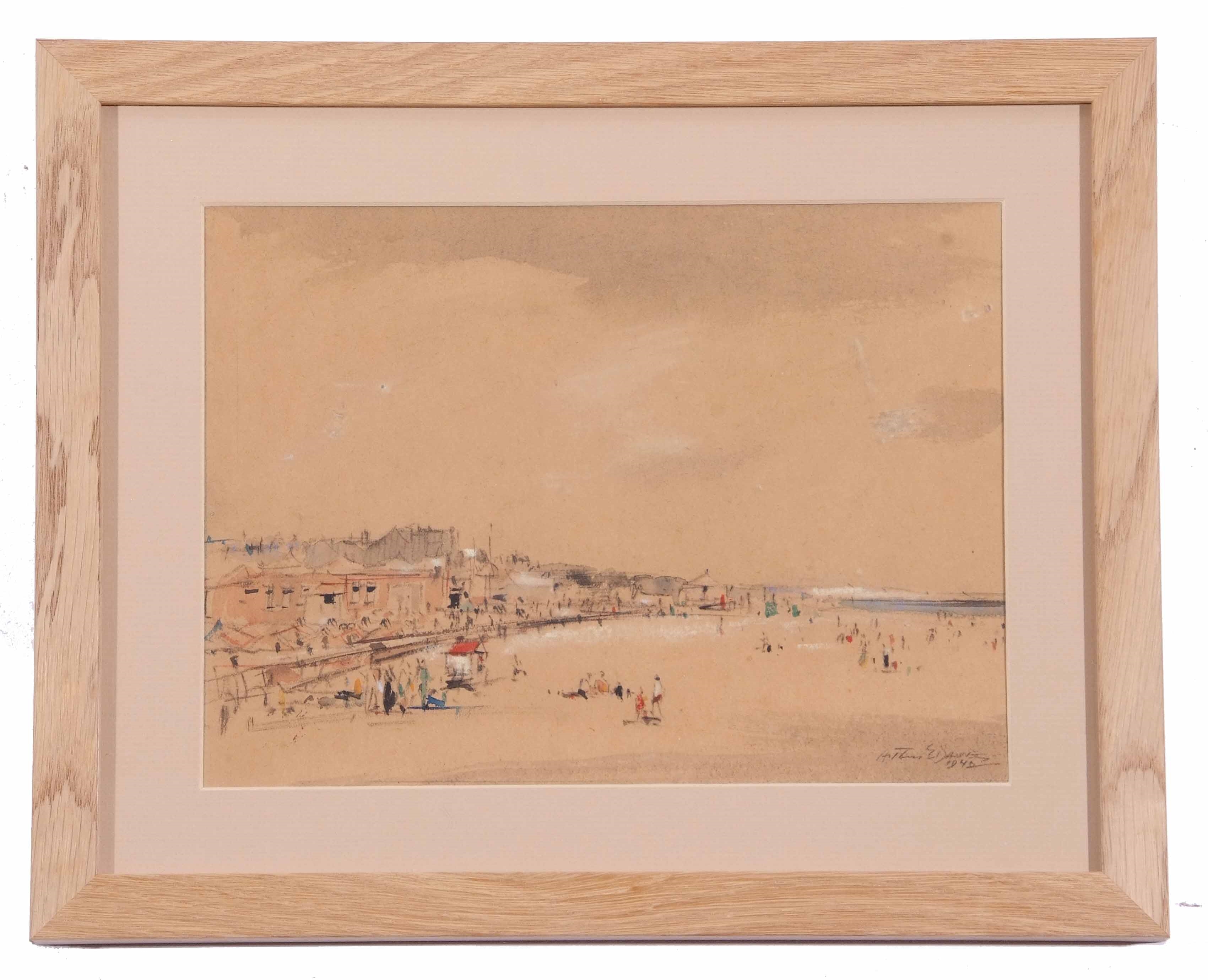 Arthur Edward Davies | Yarmouth Beach (1940) | MutualArt