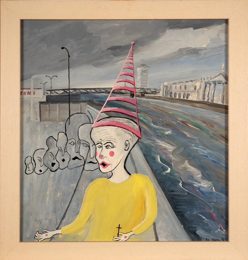 Peter Pearson | CLOWN ON THE QUAYS, DUBLIN (1976) | MutualArt