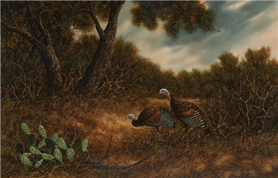 Alberto Meza | two turkeys (1973) | MutualArt