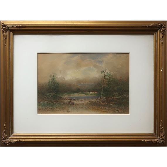 Otto Reinhold Jacobi | FIGURES BY A POND (1888) | MutualArt