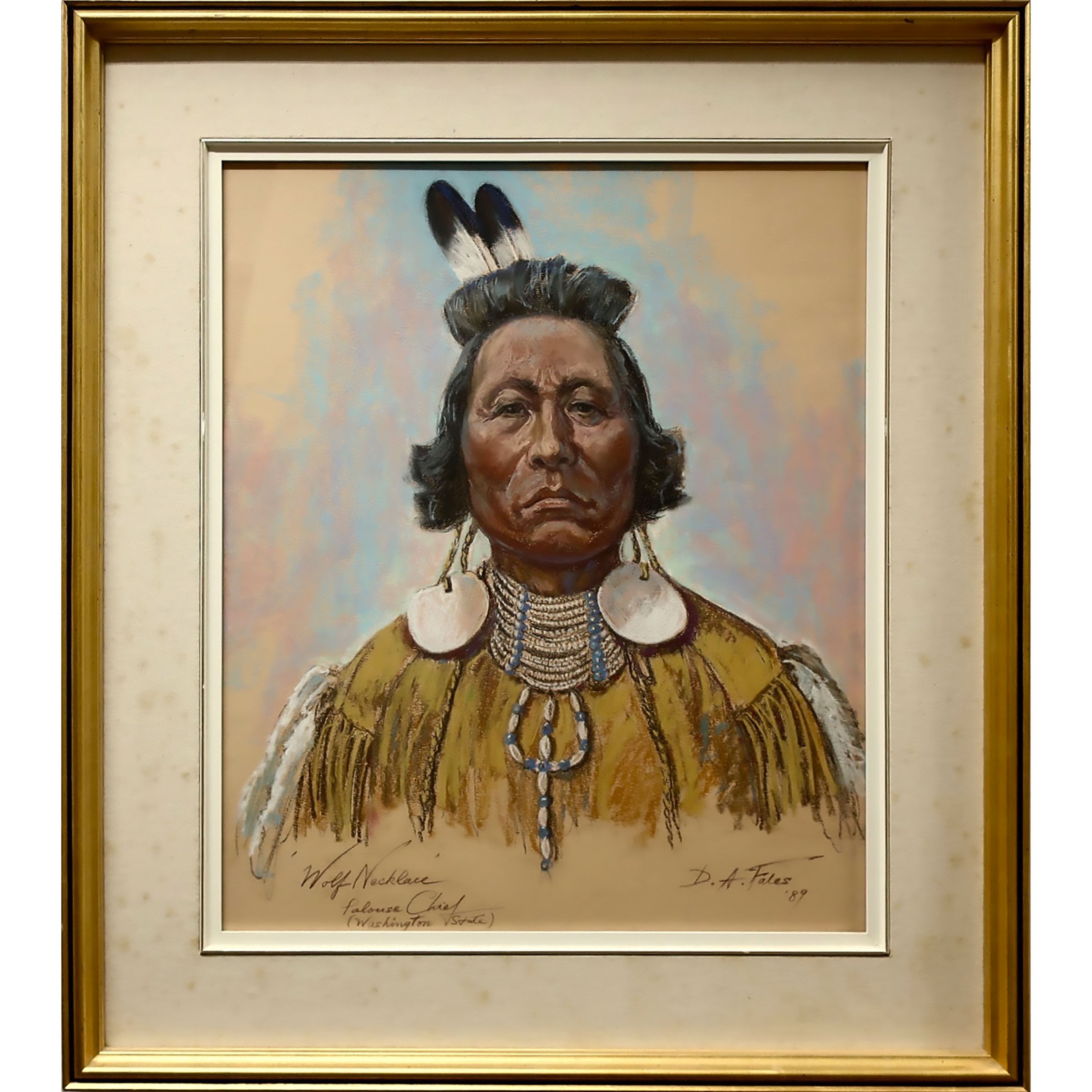 Douglas Fales | 'WOLF NECKLACE' PALOUSE CHIEF (WASHINGTON STATE) (89 ...
