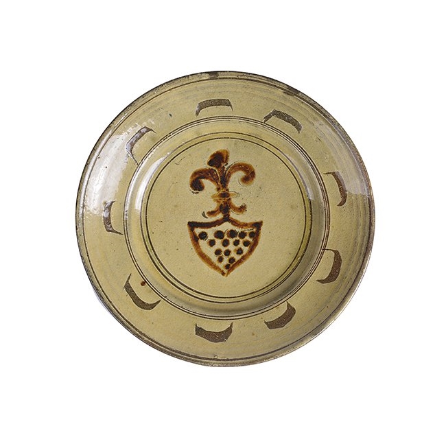 Michael Cardew | Dish with Cornish Crest (1924) | MutualArt