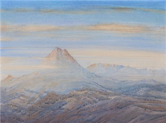 Franz Lenk | GEBIRGSLANDSCHAFT (1950) | MutualArt