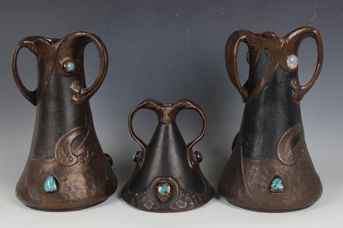 Bretby Pottery | handled vases (1910) | MutualArt