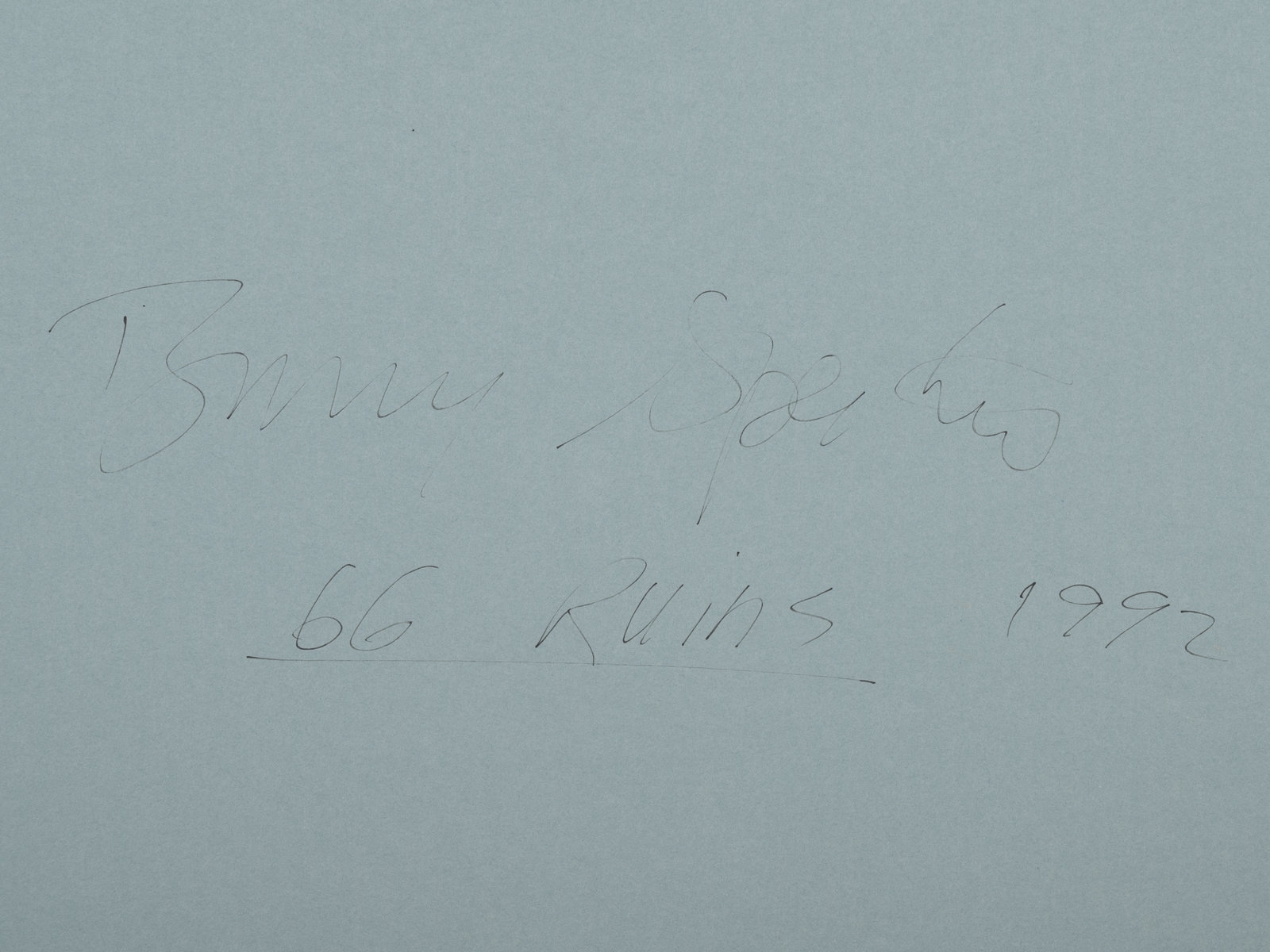 Buzz Spector | 66 Ruins (1992) | MutualArt
