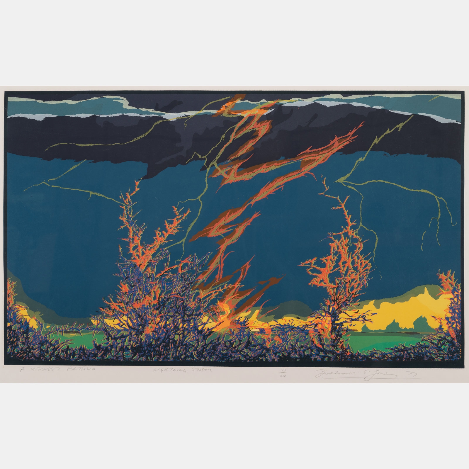 Frederick D. Jones | Lightning Storm (from A Midwest Portfolio) (1977 ...
