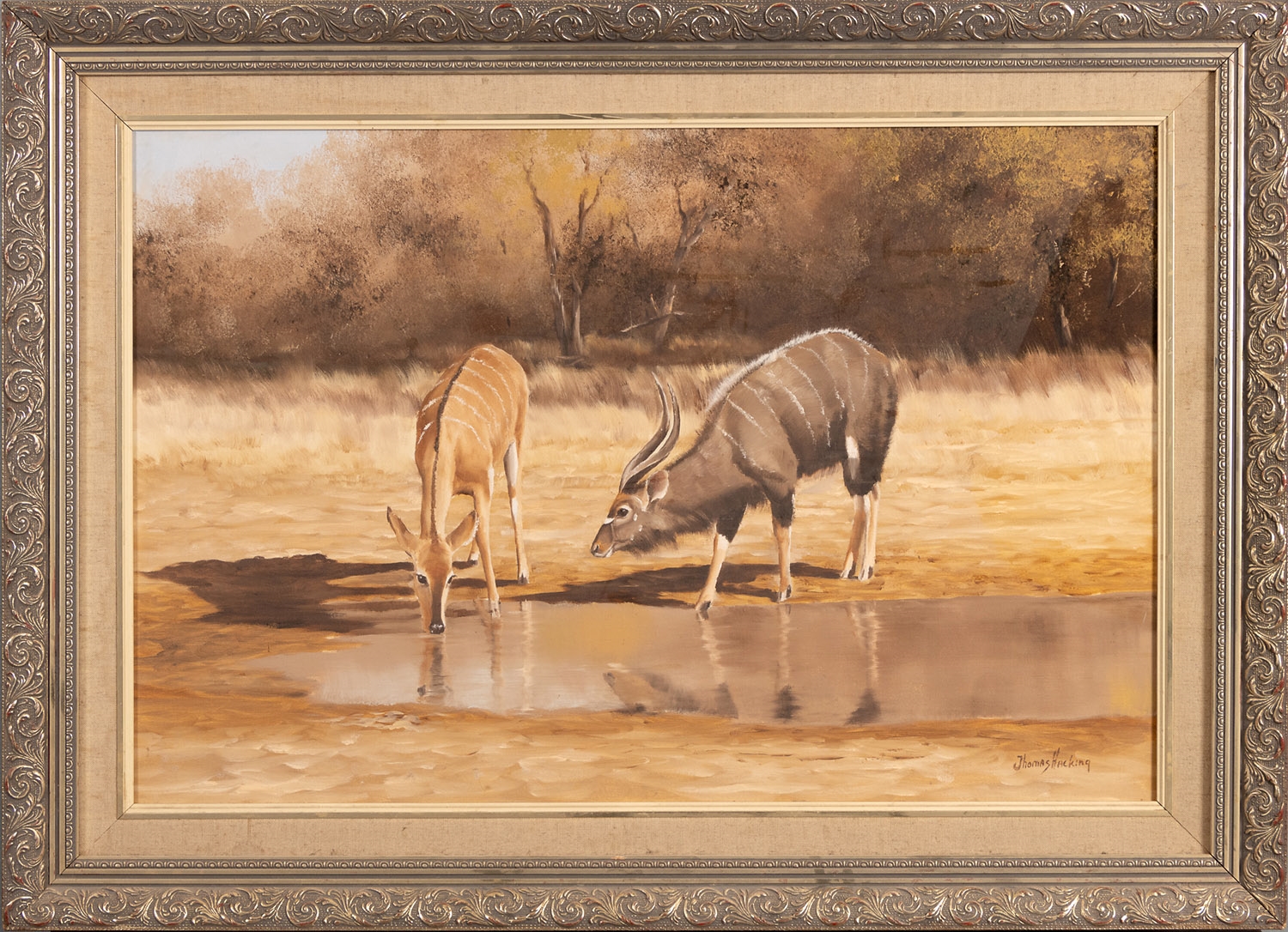 Thomas Hacking | bucks at water | MutualArt