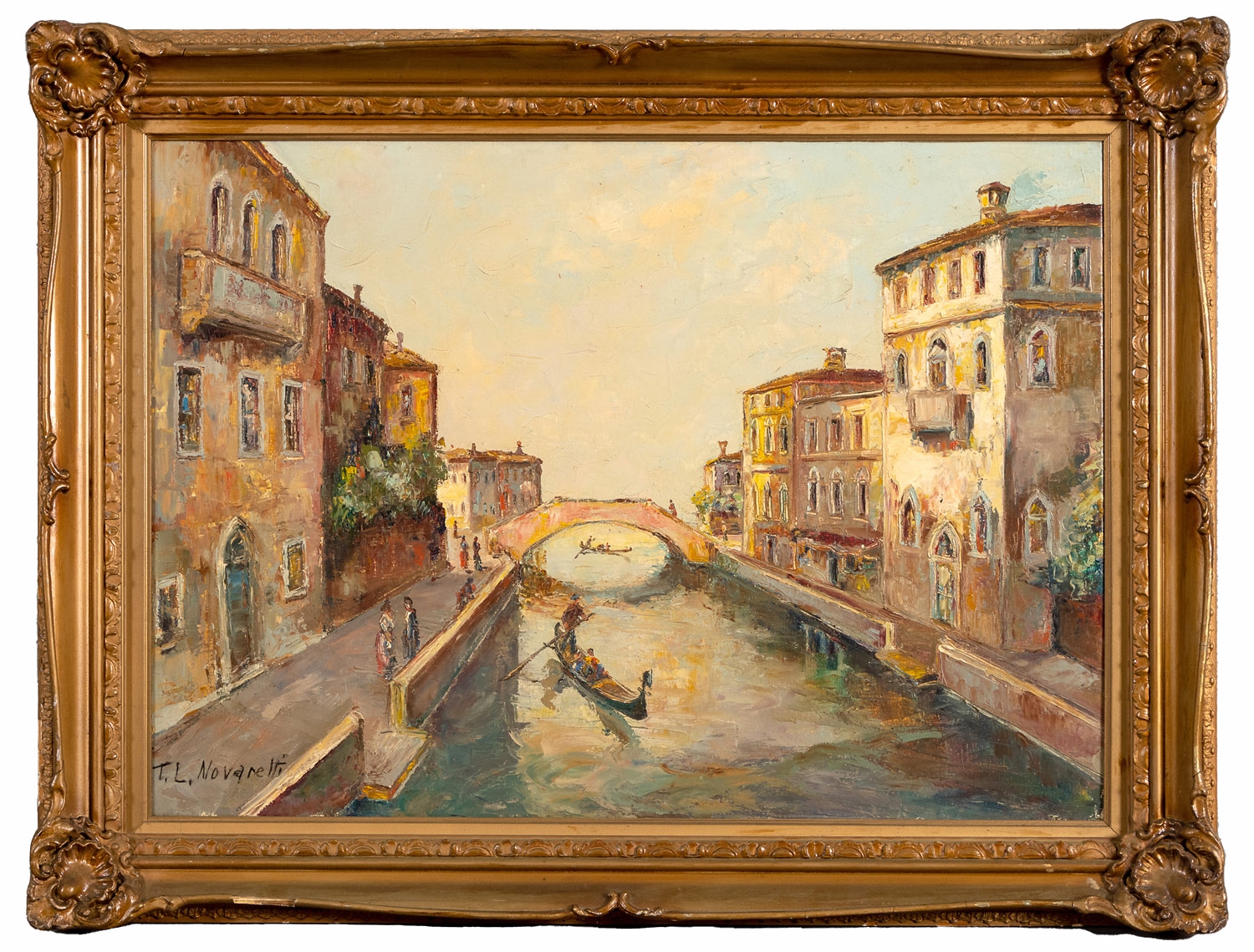 T. L. Novaretti | Venetian canal scene | MutualArt