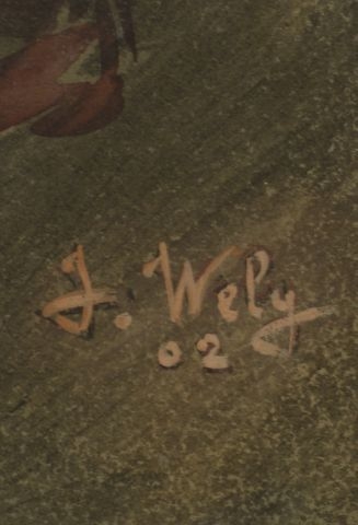 Jacques Wely | Trottin under the rain. | MutualArt