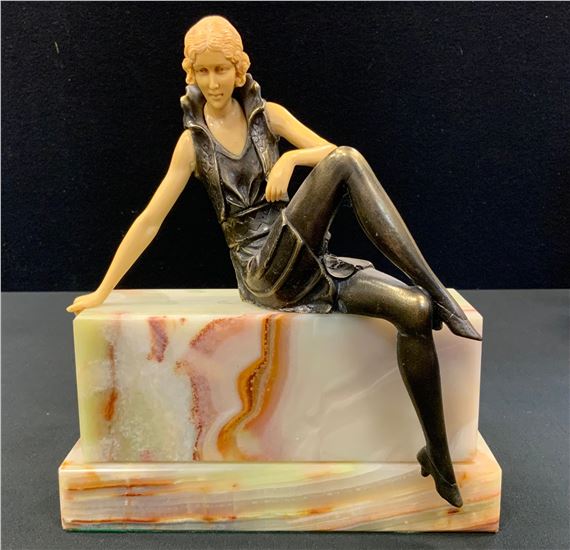 Johann Philipp Ferdinand Preiss | Girl Seated on a Wall | MutualArt