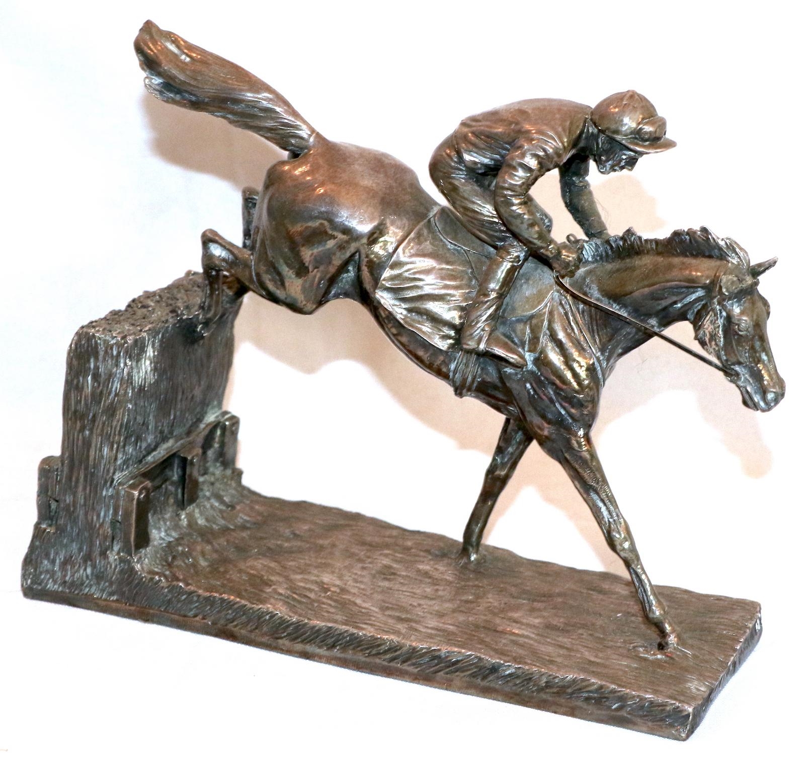 Rob Donaldson | Racehorse statue with Jockey | MutualArt