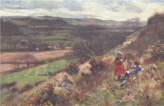 Joshua Anderson Hague | Landscape With Children | MutualArt