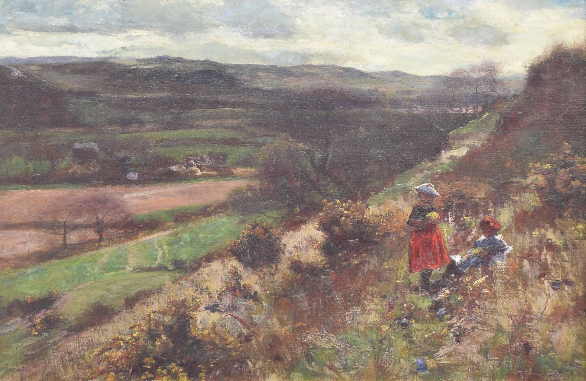 Joshua Anderson Hague | Landscape With Children | MutualArt