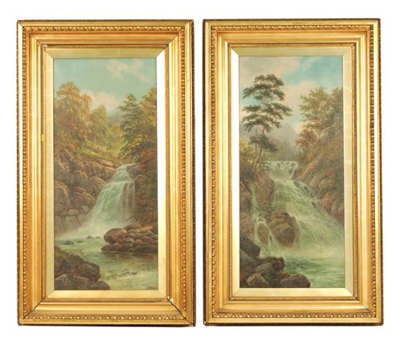 R. Hayes | woodland scenes with waterfalls | MutualArt