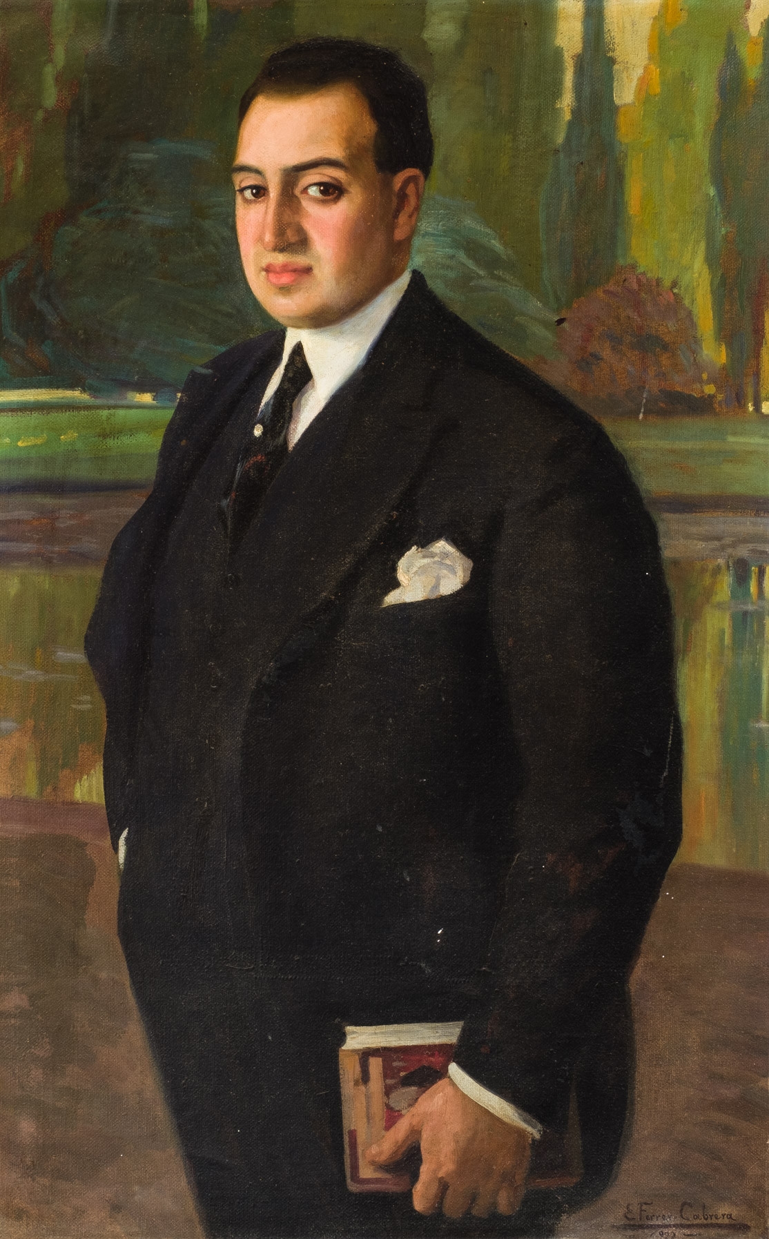 Emilio Ferrer Cabrera | Dama y caballero | MutualArt
