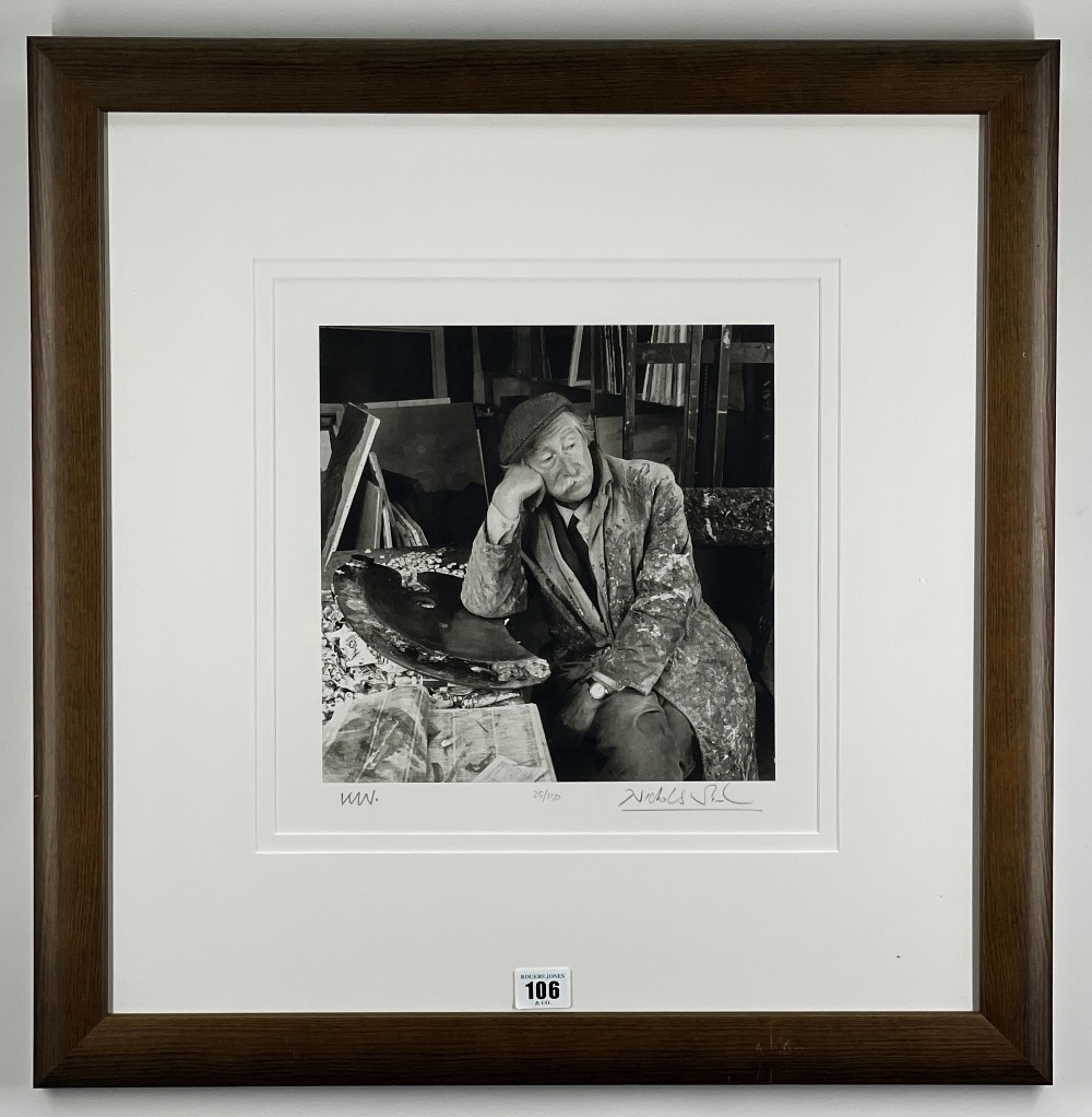 Nicholas Sinclair | Photograph of Sir Kyffin Williams RA in his studio ...