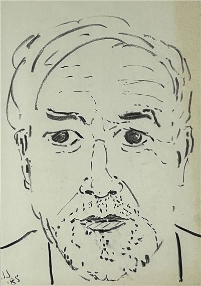 Jack Jones | Head and shoulders self portrait (1985) | MutualArt