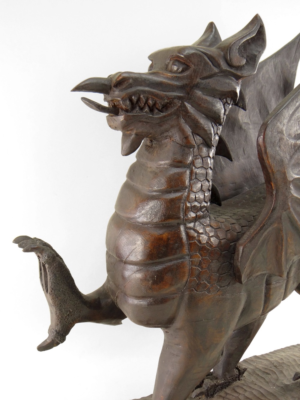 Jack Morris | Rampant Welsh dragon with claw raised and on a ...