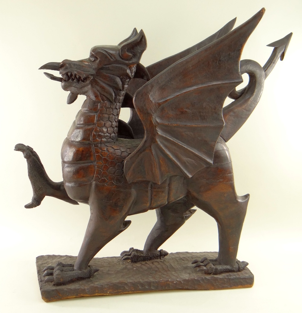 Jack Morris | Rampant Welsh dragon with claw raised and on a ...