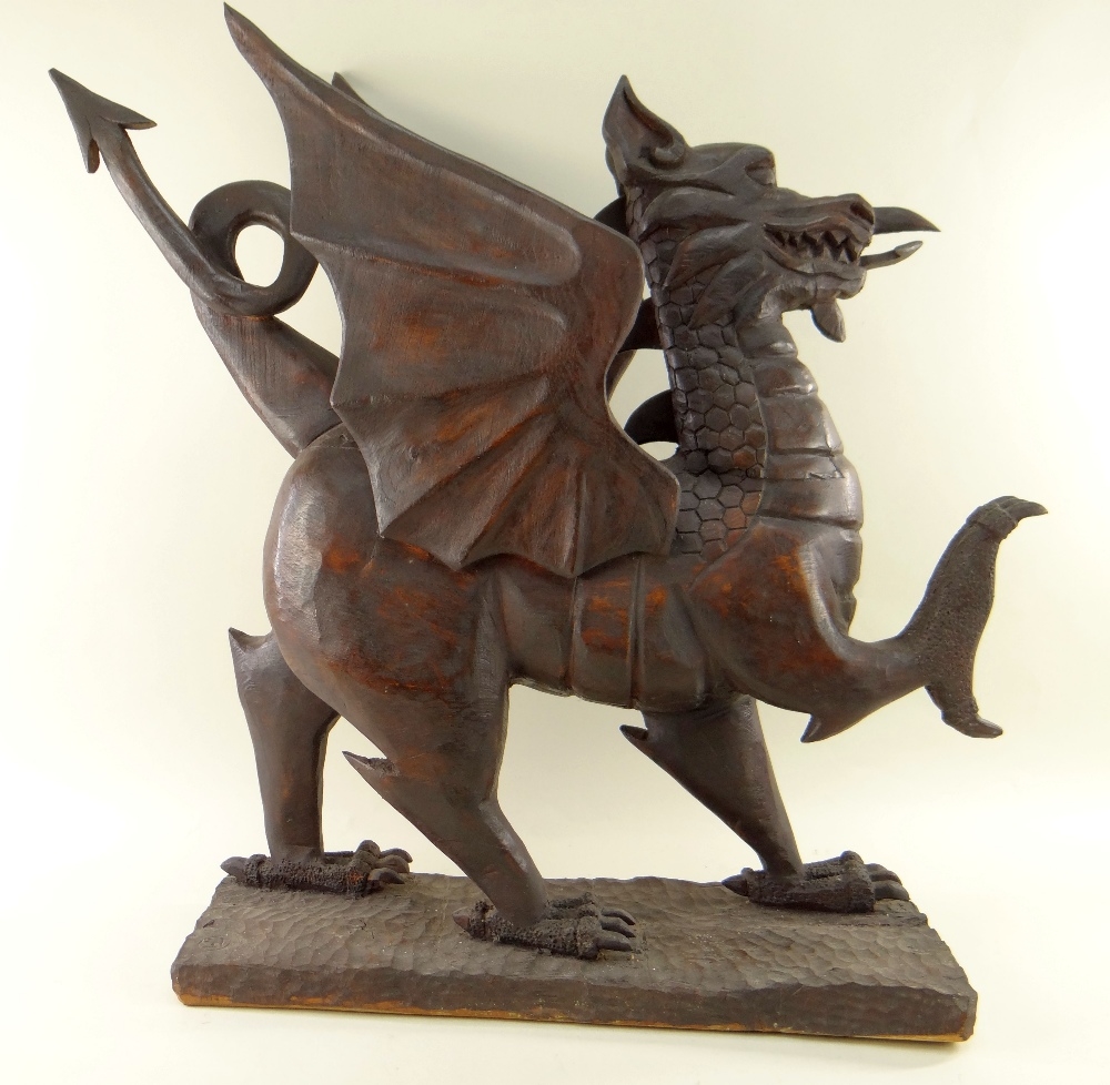 Jack Morris | Rampant Welsh dragon with claw raised and on a ...