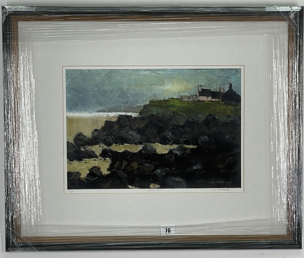 Wilf Roberts | Ynys Mon / Anglesey coastal cliffs and farm | MutualArt