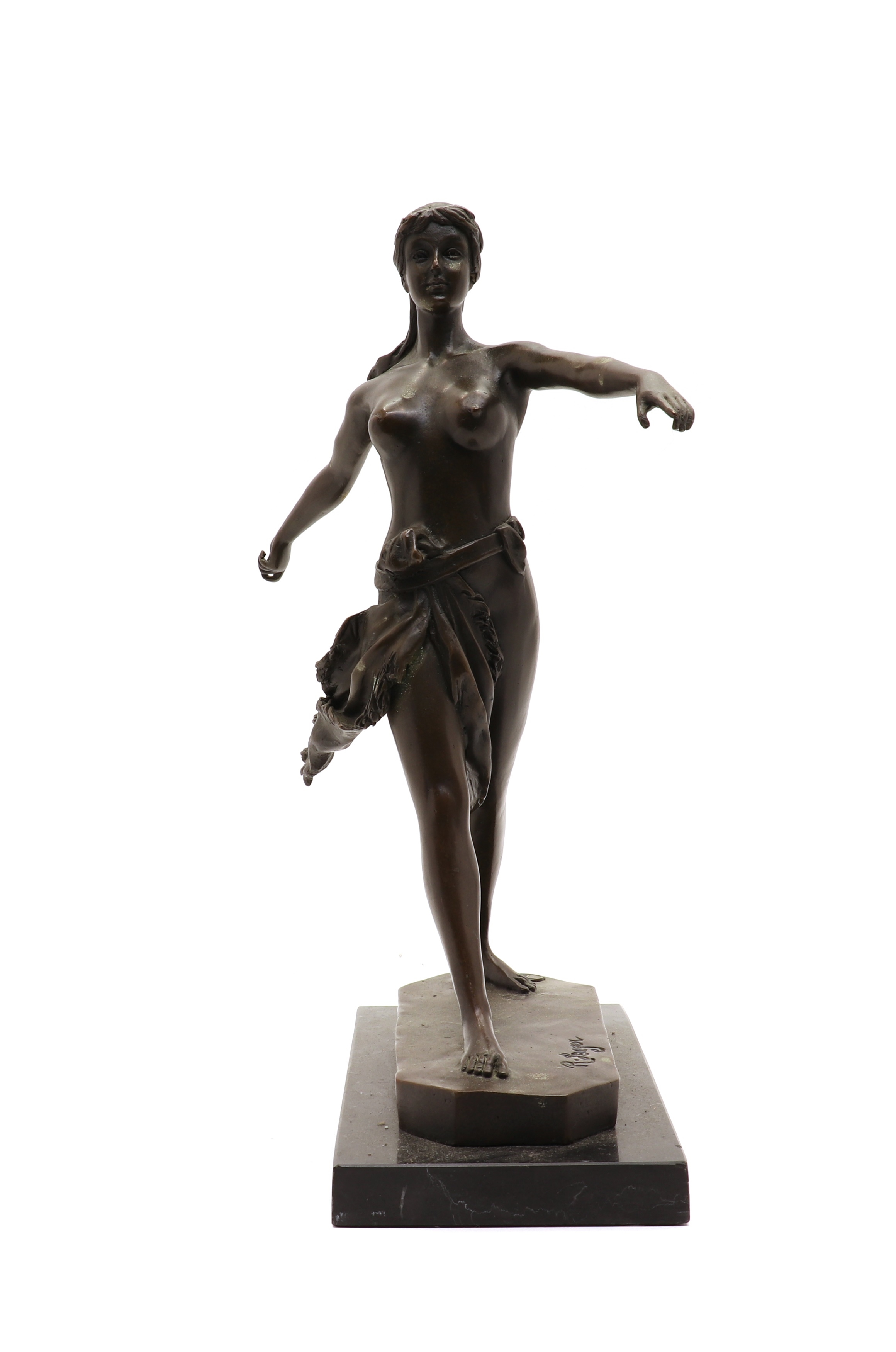 R. Leger | a bronze figure of Diana The Huntress | MutualArt