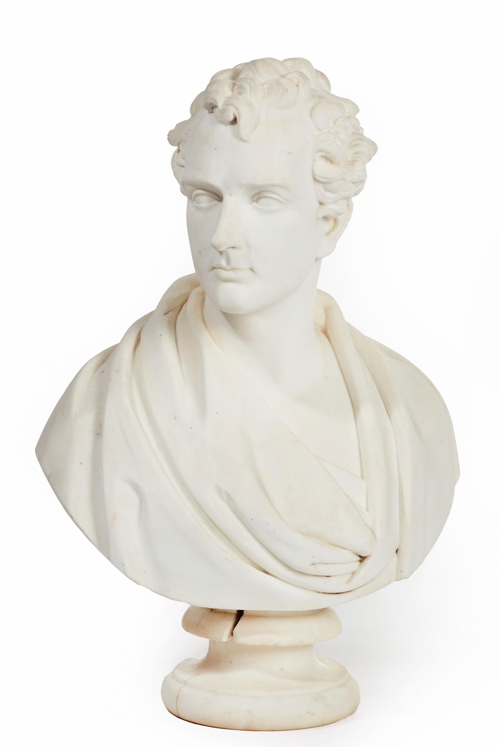 Edward Hodges Baily | Bust of Lord Byron (Circa 1841) | MutualArt
