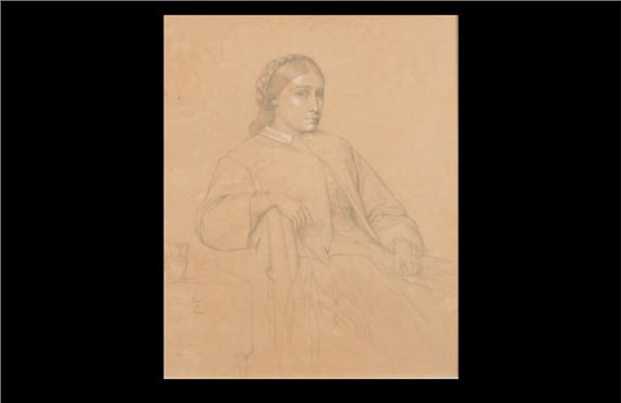 Gabriel Tyr | Portrait d'Aline de La Motte Ango de Flers (1860) | MutualArt