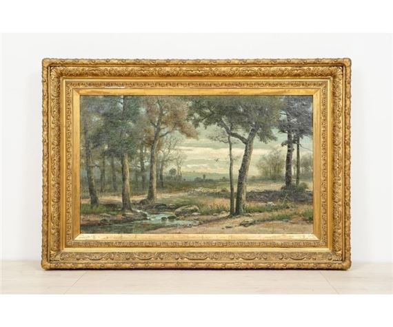 Christopher High Shearer | Forest landscape with running stream and ...