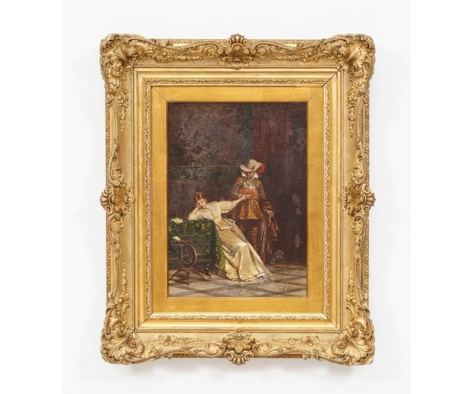 Tito Conti | The Departure (1877) | MutualArt