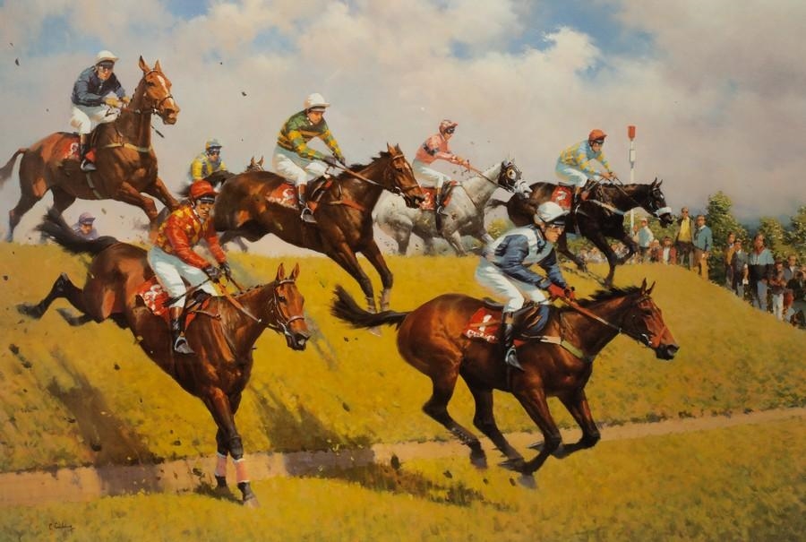 Peter Curling | Horse Racing Scene | MutualArt