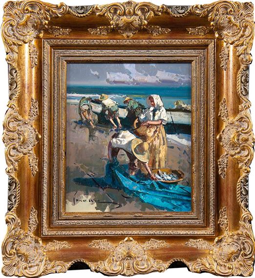 Eustaquio Segrelles | Mujeres en la playa | MutualArt