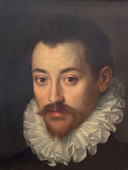 Italian School, 16th Century | Portrait of a man with a white collar ...