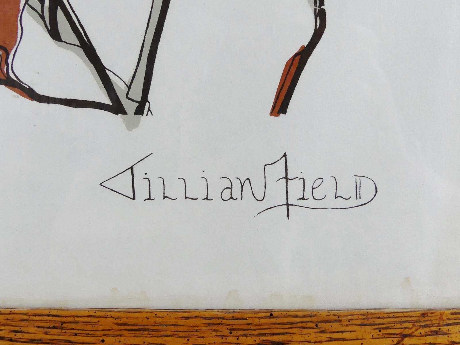 JILLIAN FIELD | Serigraph illustration print in colours | MutualArt