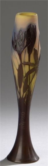 Emile Gallé | Ovoid vase on long conical pedestal | MutualArt