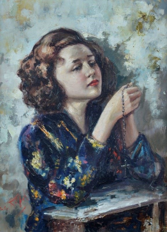 Franco Rispoli | Woman in prayer | MutualArt