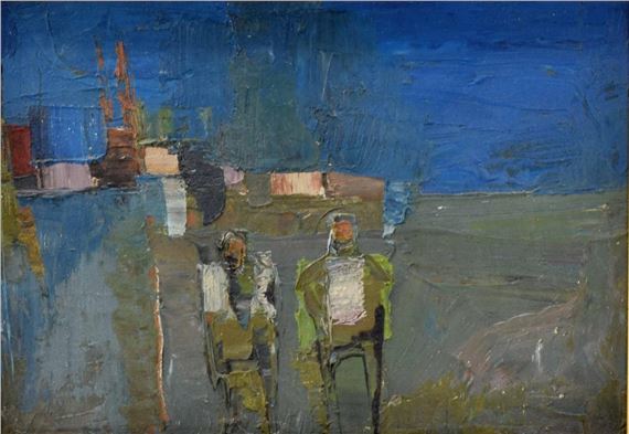 Peter Oliver | Figures On a Beach | MutualArt