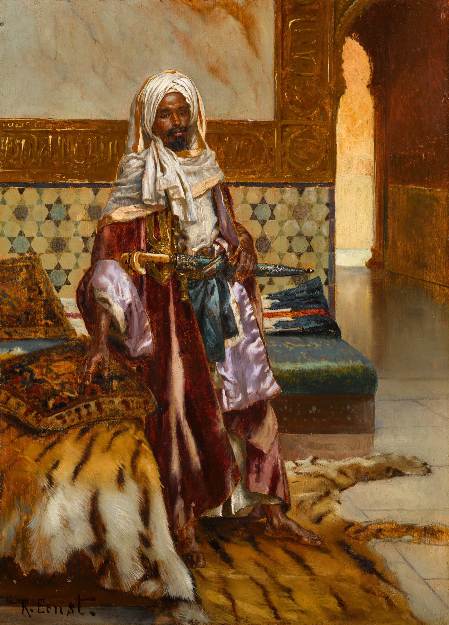Rudolf Ernst | THE DUTAR PLAYER | MutualArt
