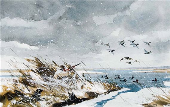 Chet Reneson | Snow Geese | MutualArt