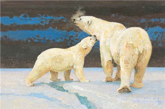 Bob Kuhn | Polar Bear and Cub | MutualArt