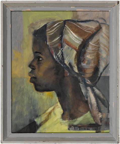 Ben Enwonwu | Portrait of a young woman (1963) | MutualArt