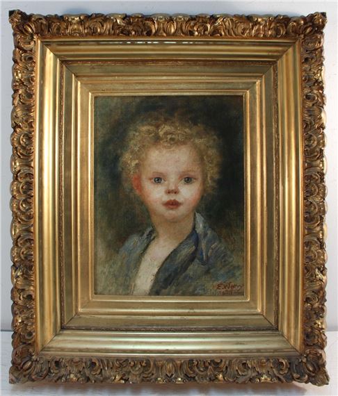 Emile Wery | Portrait of a Child (1929) | MutualArt