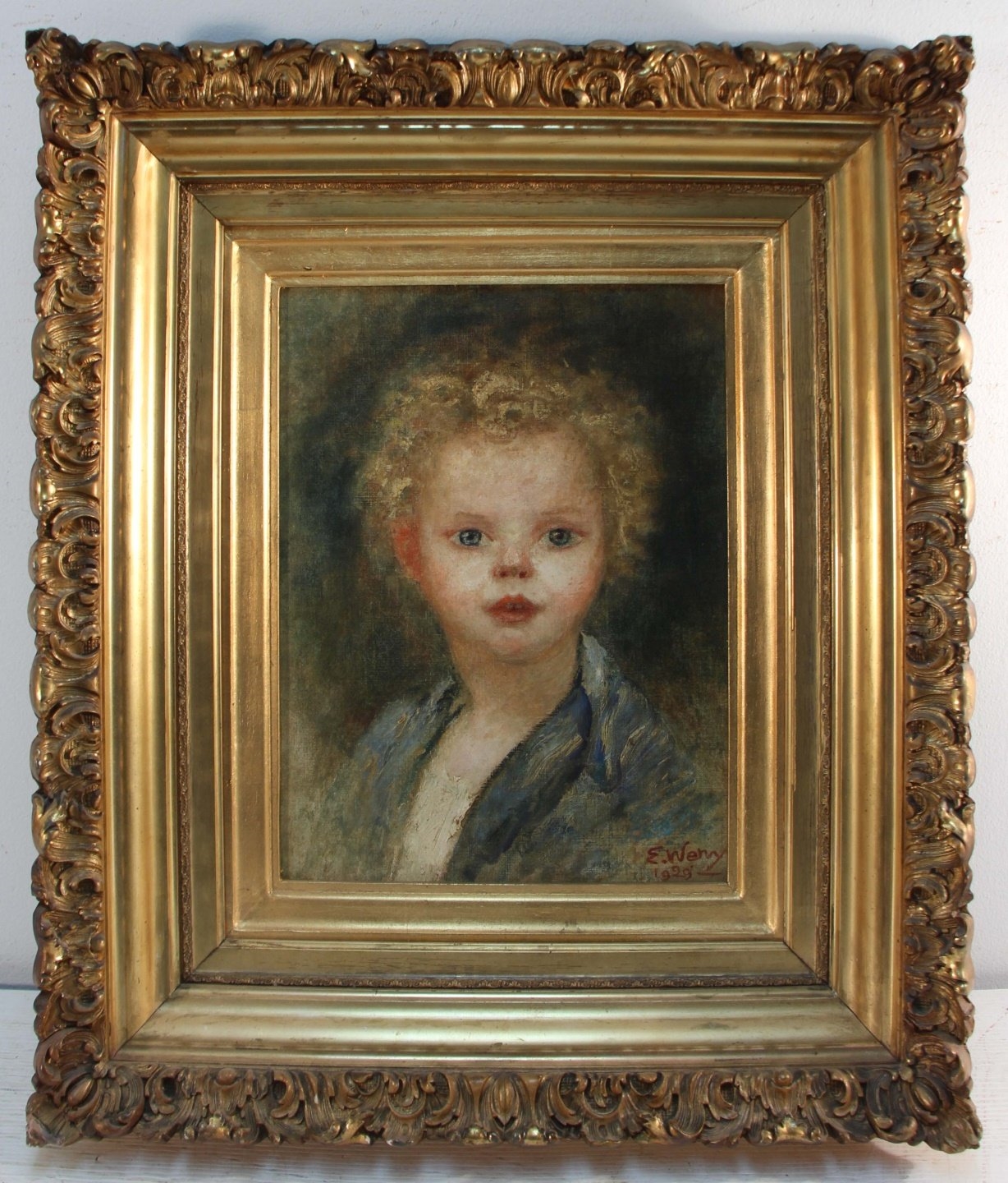 Emile Wery | Portrait of a Child (1929) | MutualArt