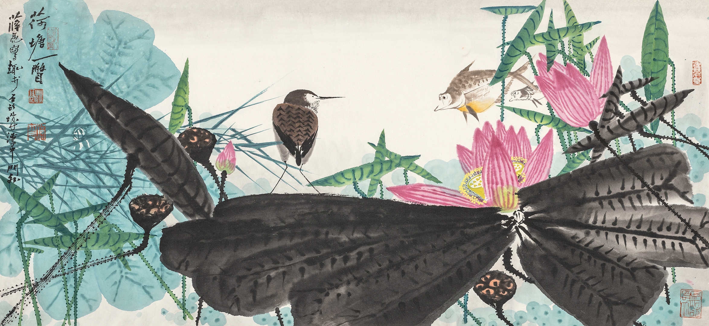 Xue Liang | A glimpse of the lotus pond | MutualArt