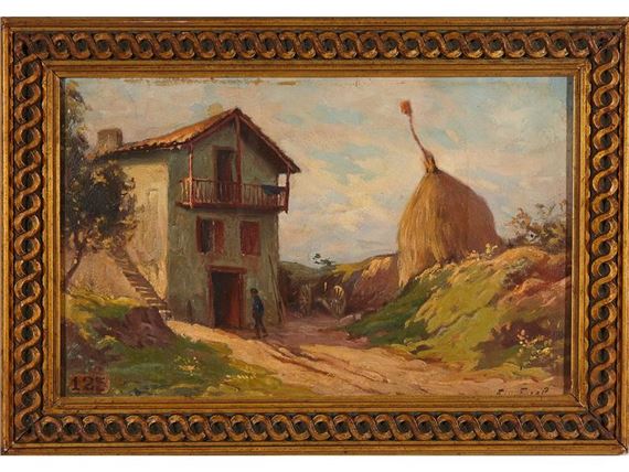 Eugène Forel | Ferme avec meule à Hendaye | MutualArt