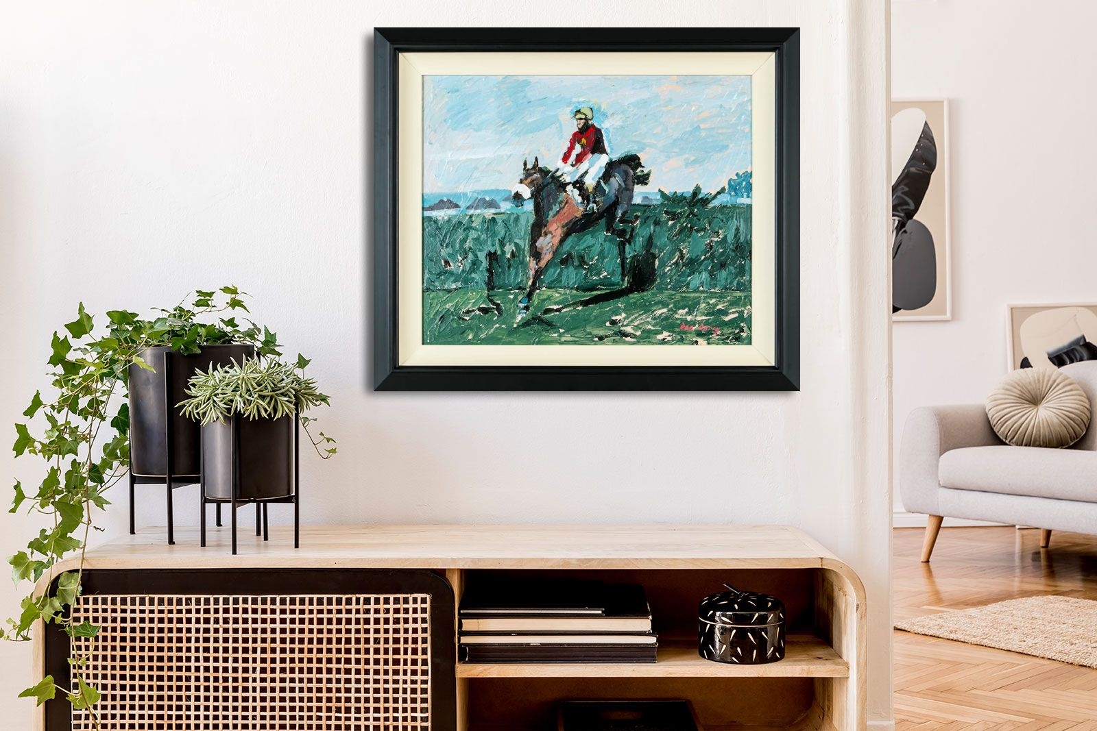 Dan Darcy | TOMMY STACK RIDING RED RUM | MutualArt