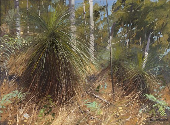 Hal Barton | 'Untitled woodland landscape' oil on board, signed and ...